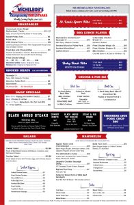 Michelbob’s Ribs & Steaks in Naples, FL Lunch Menu